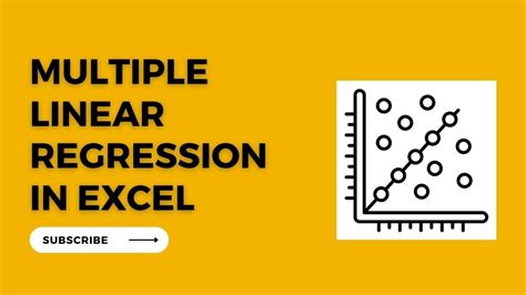 Multiple Linear Regression In Excel Youtube