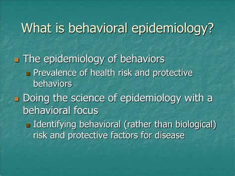 Ppt Pm 515 Behavioral Epidemiology Introduction Powerpoint Presentation Id4332385