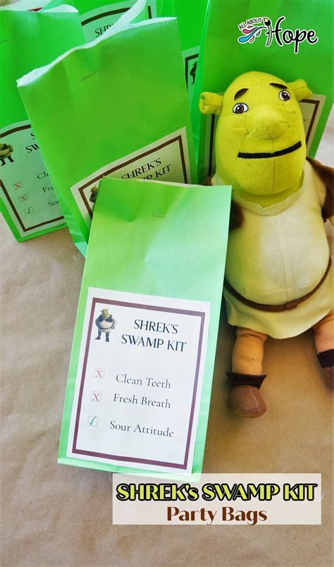 Shreks Swamp Kit Party Bags — All About Hope