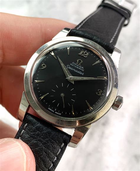 Beautiful Omega Seamaster Vintage Automatic Automatik Black Restored
