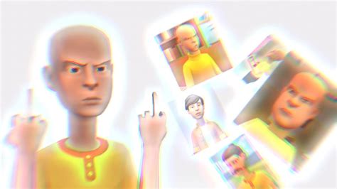 Caillou Rants On His Character Designs Gets Grounded Plotagon Edition By Mrplot Youtube