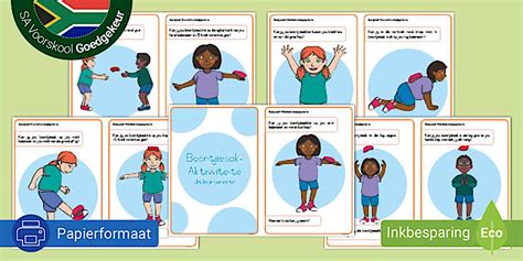 Boontjiesak Aktiwiteite Uitdagingskaarte Teacher Made