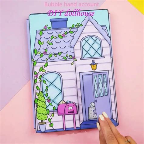 Игрушечный многократный бумажный кукольный домик для девочек ручная ...