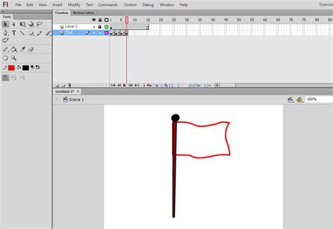 Flag Animation in Flash | GeeksforGeeks