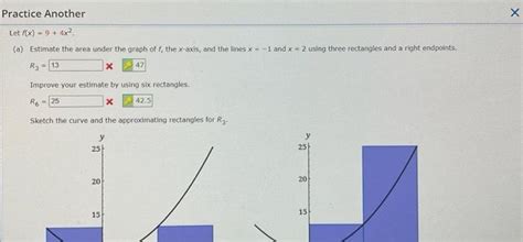 Solved Let Fx94x2 A Estimate The Area Under The Graph