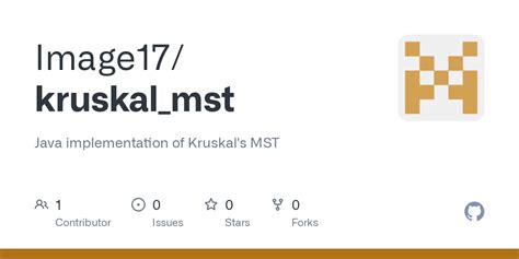 GitHub Image17 Kruskal Mst Java Implementation Of Kruskal S MST