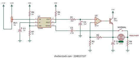 Schematic Diagram Electronic Device Vector Drawing Stock Vector Royalty Free 2248157157