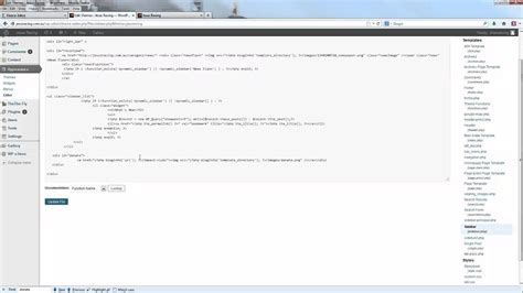 Sidebarphp Wordress Youtube