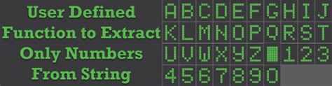 Sql Server Udf User Defined Function To Extract Only Numbers From