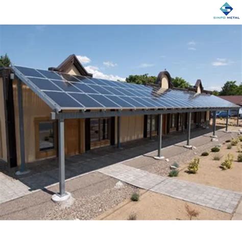 Sinpometal Solar Panel Canopy Pv Mounting Aluminum Carport Canopy Solar