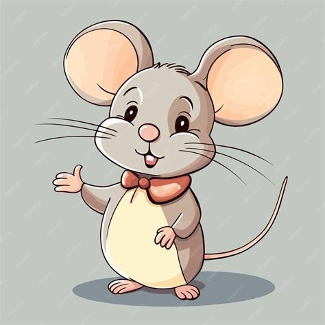 Premium Vector A Very Cute Mouse Character A Vector Image And A