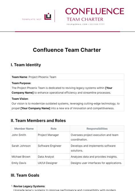 Free Confluence Team Charter Template To Edit Online Free Confluence Team Charter Template To Edit Online