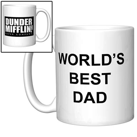 Worlds Best Dad Coffee Mug The Office Dunder Mifflin Etsy