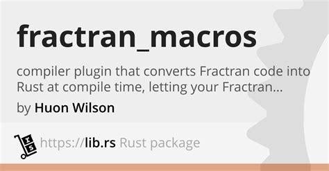 Fractranmacros — Rust语言 Librs