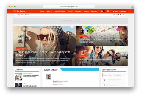 16 Best Buddypress Social Network Wordpress Themes For Community 2017