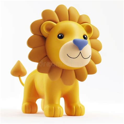 Cute Yellow Lion Stock Illustrations 4956 Cute Yellow Lion Stock