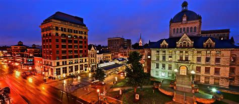 Downtown Lexington Ky City Lights At Night