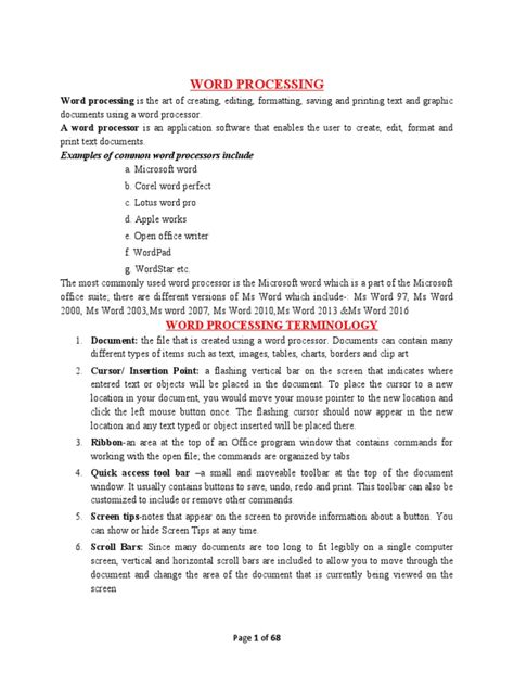 word processing application ms word 2007 pdf microsoft word hyperlink