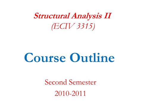 Ppt Structure Analysis Ii Powerpoint Presentation Free Download Id