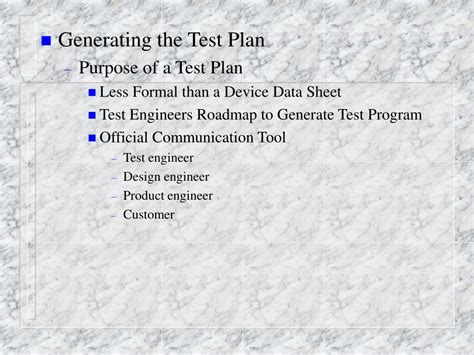 Ppt Chapter 2 Test Specification Process Powerpoint Presentation