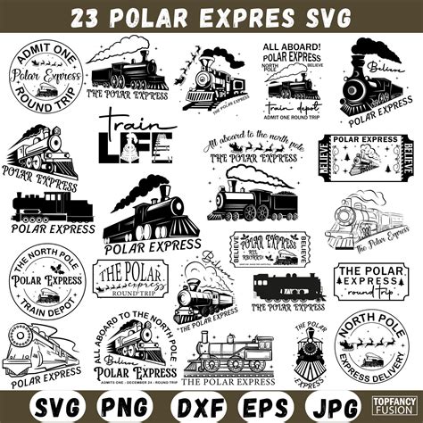 Polar Express Ticket Svg Shop On Pinterest