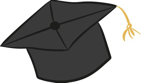 Graduation Hat Silhouette Vector