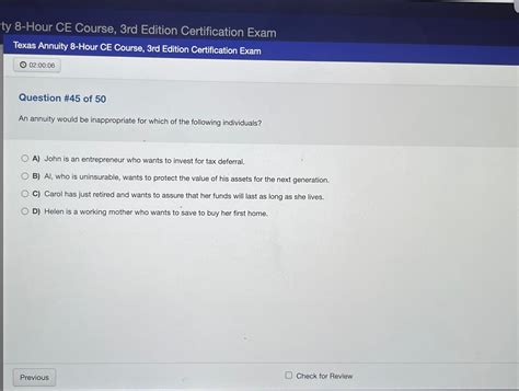 Solved Ity 8 Hour Ce Course 3rd Edition Certification
