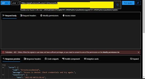 Get Event Using Microsoft Graph Erroraccessdenied Microsoft Qanda