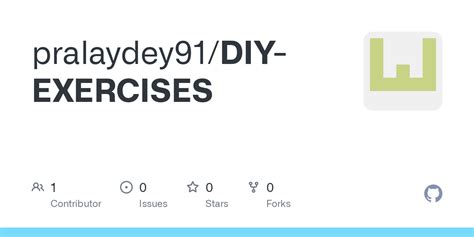GitHub Pralaydey91 DIY EXERCISES