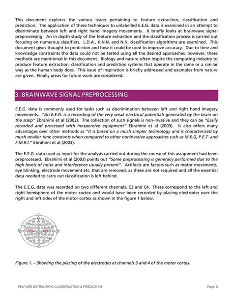 Brainwave Feature Extraction Classification And Prediction Pdf