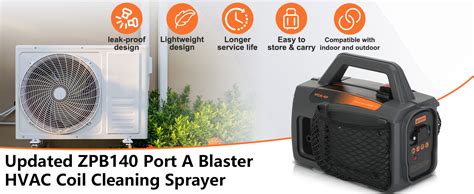 Updated Zpb140 Port A Blaster Hvac Coil Cleaning Sprayer