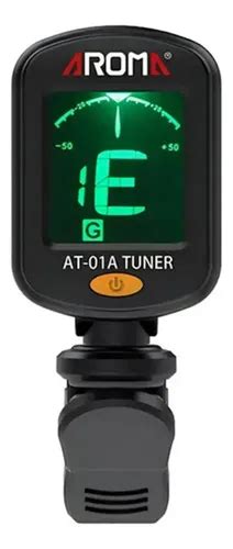 Afinador Cromático Aroma At 01a Para Guitarra Bajo Ukelele Con Clip Lcd