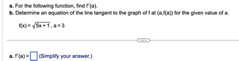 Solved A For The Following Function Find F A B Chegg