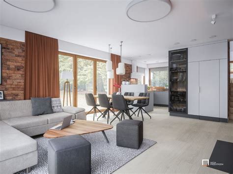 Artstation Open Space With Brick Walls Interior Archviz Ue4 Unreal Engine Living Room