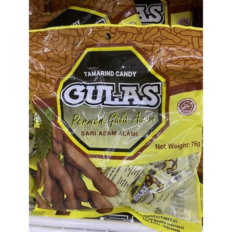 Gulas Asam Jawa Candy Gulas Gula Gula Asam Jawa [tamarind Candy] 76g