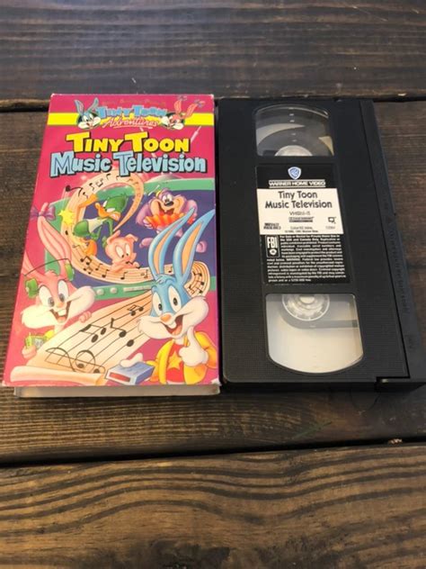 Vhs Tape Tiny Toon Adventures Music Television Etsy