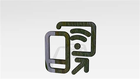 두 개의 조명으로 와이파이 전송 캐스팅 그림자 부드러운 질감의 흰색 배경 위에 금속 조각의 3d 그림 아이콘 및 인터넷 2차 도형에 대한 스톡 사진 및 기타 이미지 Istock