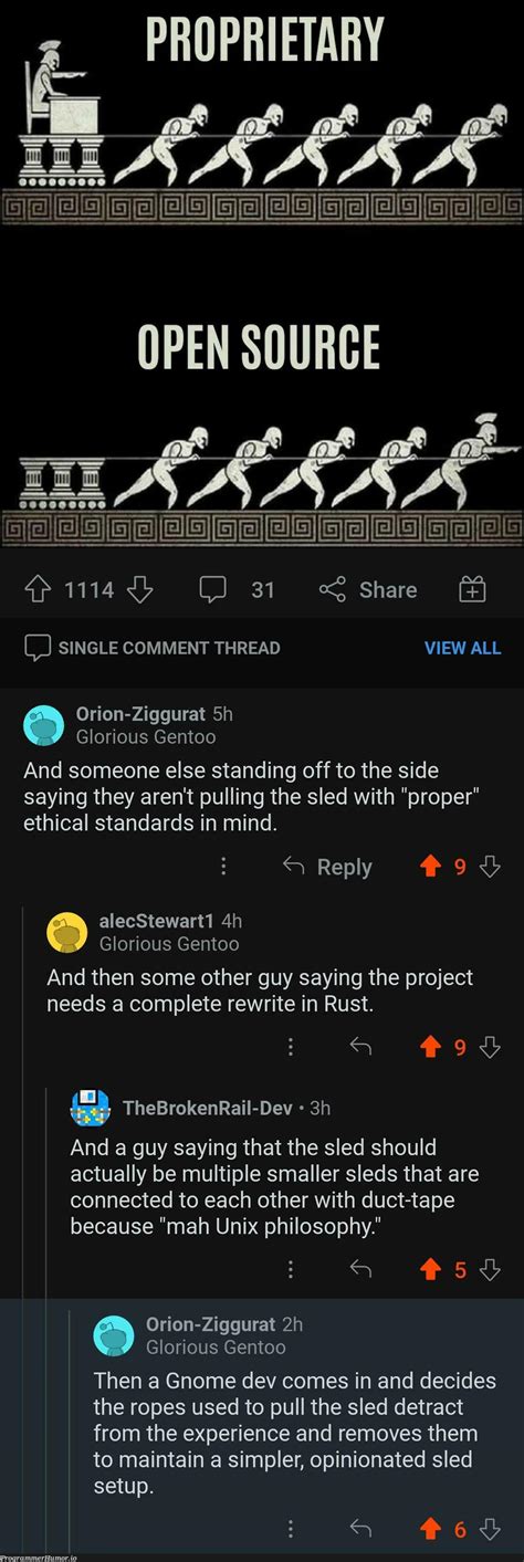 I Saw This On Rlinuxmasterrace And The Comments Were Funnier Than The