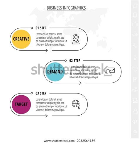 3 Hundred 3 Levels Outline Infographic Royalty Free Images Stock