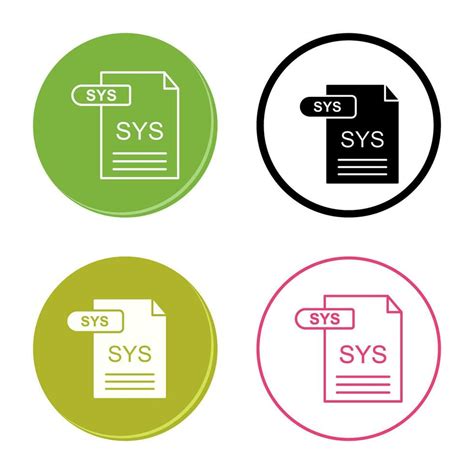 Sys Vector Icon 34106680 Vector Art At Vecteezy