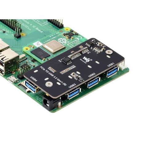 PCIe TO USB 3 2 Gen1 Adapter For Raspberry Pi Compute Module 4 IO Board 4x High Speed USB