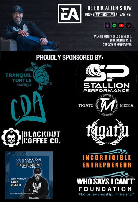 Quick Shoutout To The Awesome Sponsors Of The Erik Allen Show Erik Allen