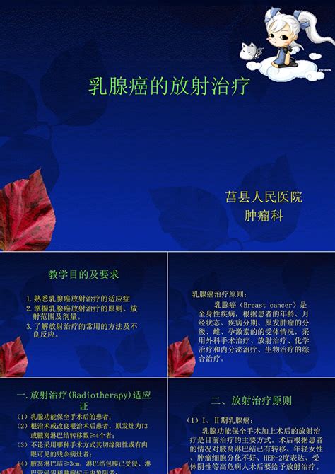 乳腺癌放疗ppt卡卡办公