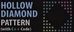 Code: Hollow Diamond Pattern - Basics of C++ - Software Development PDF ...