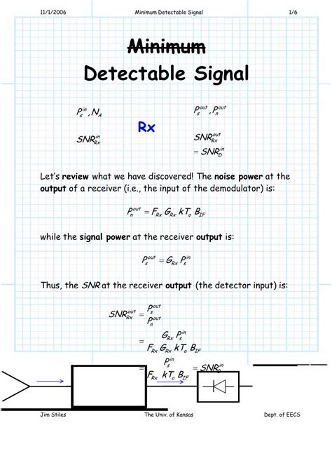 Pdf Minimum Detectable Signalpdf Dokumentips