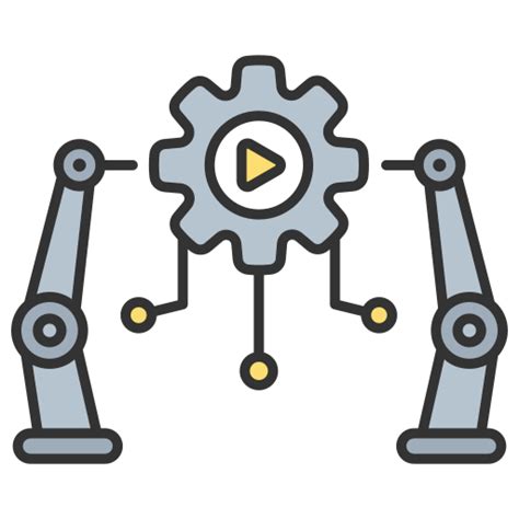 Robotic Process Automation Generic Color Lineal Color Icon