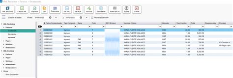 Revisión de pagos de CFDI en Excel