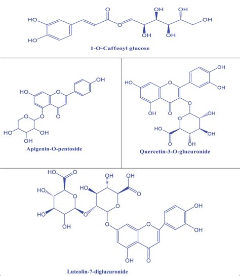 Chemical Structure Of Compounds In The Polyphenol Rich Fraction From Download Scientific