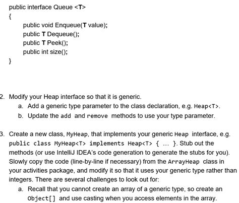 Using The Provided Queue And Heap Interface