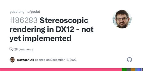 Stereoscopic Rendering In Dx12 Not Yet Implemented · Issue 86283